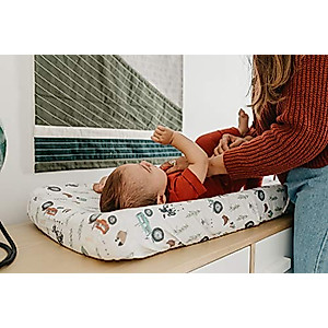 Premium Knit Diaper Changing Pad Cover"Jo" by Copper Pearl