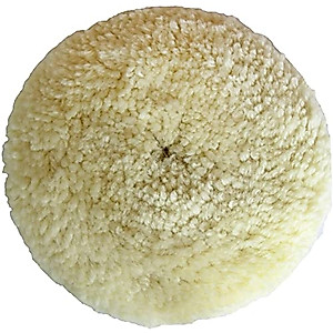 Wool Buffing Pad Kit 7Inch 3PCS, 100% Natural Wool Car Auto Hook and Loop Grip Buffing Pad for Compound Cutting & Polishing for Car,Boats, Trucks and RVs Polishing Motorcycle Washing Machine