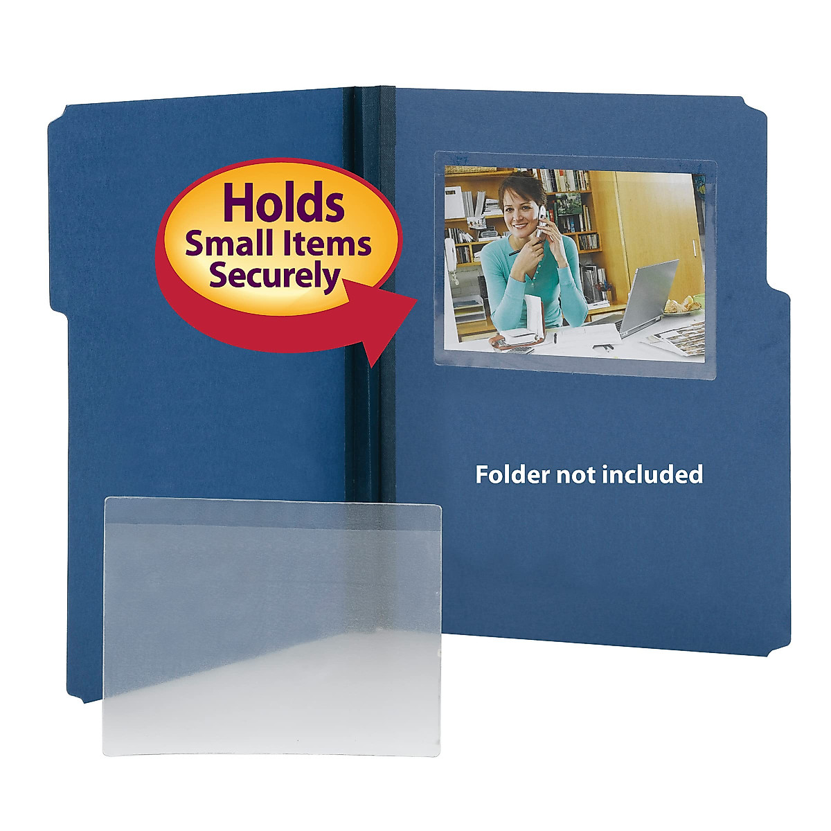 Smead Self-Adhesive Poly Pocket, 6" x 4", Standard Photo Size, Clear, 100 per Box (68164)