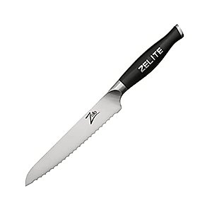 Zelite Infinity Serrated Utility Knife Kitchen, 6 Inch Knife, Chopping Knife, Kitchen Utility Knife, Knife Kitchen Utility, Kitchen Knife - German High Carbon Stainless Steel - Razor Sharp Knife