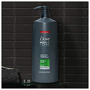 Dove Men+Care Fortifying 2 in 1 Shampoo and Conditioner for Normal to Oily Hair Fresh and Clean with Caffeine Helps Strengthen and Nourish Hair 40 oz
