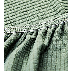 DuANgu Jacquard Sofa Slipcovers L Shape Stylish Sofa Cover Super Stretch Machine Washable Couch Covers Great for Kids & Pets -Blue-4 Seater+4 Seater