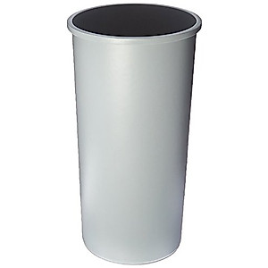 RUBBERMAID COMMERCIAL PRODUCTS Untouchable Round Trash Can, Gray, 22 Gallons-RCP354600GY