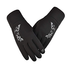 Aniywn Winter Running Gloves Touchscreen Thermal Gloves Men Women Winter Windproof & Waterproof Gloves Snow Warm Gloves