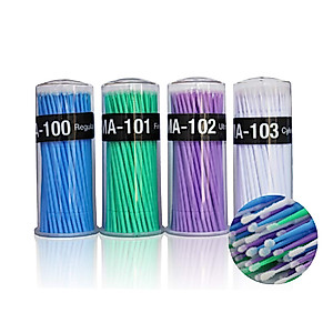 Micro Applicator Brushes Disposable Micro Brushes Swab Applicators for Dental/Oral/Makeup 400pcs