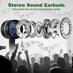 USB C Headphones for Samsung S23 Ultra S22 A53,Type C Headphones with Microphones Magnetic Wired Earbuds Magnetic HiFi Stereo Noise Isolation USB C Headphone for Oneplus 11 10T Pixel 7 Pro 6 6A iPad