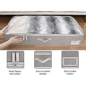 StorageWorks Underbed Storage Box and Closet Storage Bins with Clear Window