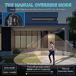 LONEDRUID 2 Pack Motion Sensor Outdoor LED Wall Light Dusk to Dawn Exterior Sconce Lighting Fixture Waterproof Wall Mount Barn Lamp Black Outside Lantern for House Porch Garage Farmhouse