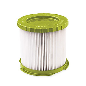 Sun Joe SWD8000 8-Gallon 1200-Watt 6.5 Peak HP Wet/Dry Shop Vacuum, HEPA Filtration, Wheeled w/Cleaning Attachments, for Home, Workshops, Pet Hair and Auto Use, 8 Gallon, Black/Green