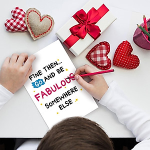 MQMRYeto Funny Leaving Card for Coworker, Retirement Going Away Card for Coworker, Farewell Card for Friend, Gift for Colleague Leaving, Be Fabulous Somewhere Else