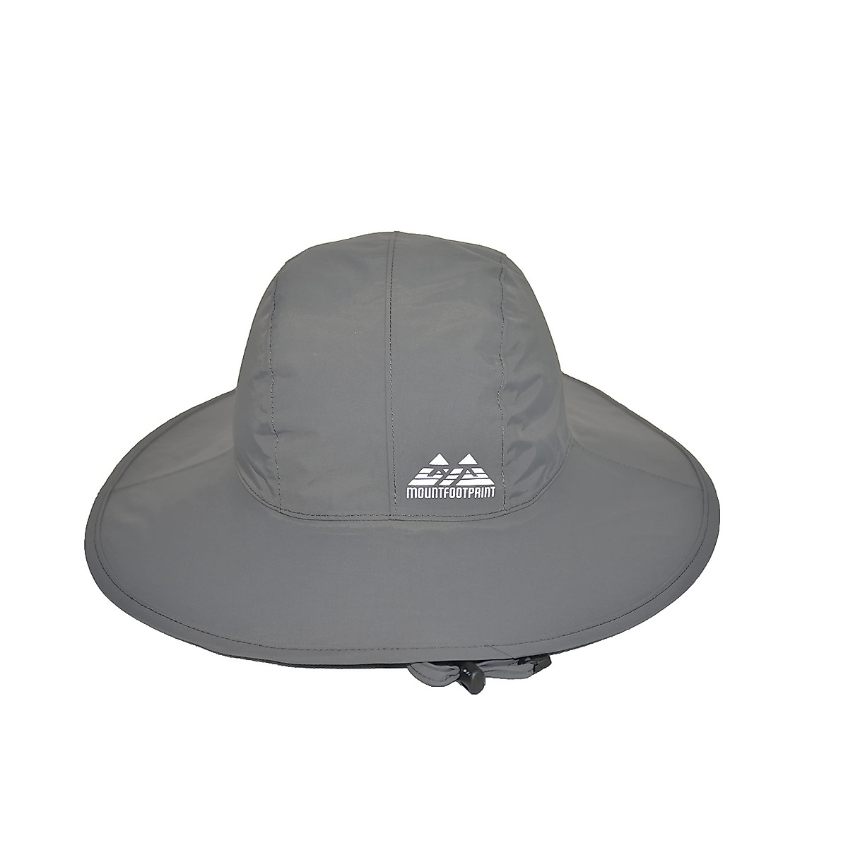 MOUNTFOOTPRINT Wide Brim Waterproof Bucket hat Sun Protection Fishing hat rain Hats Summer Unisex Water Resistant (Dark Gray)