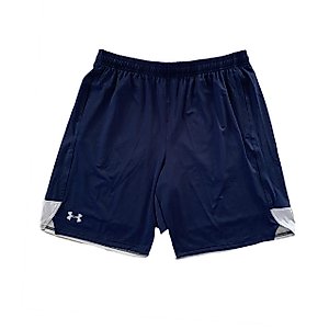 Under Armour Men's Raid 10-Inch Shorts (Medium, Navy/Gray)