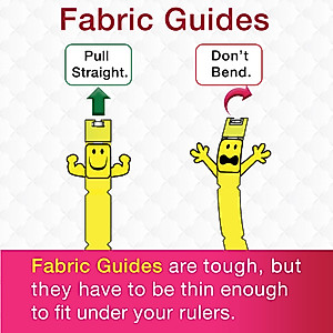 Guidelines4quilting Quilt Ruler Upgrade Kit, Clear