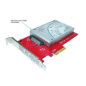 Ableconn PEXU2-132 NVMe 2.5-inch U.2 (SFF-8639) SSD PCIe 4.0 x4 Carrier Adapter Card - for 2.5-inch U.2 NVMe SSD - U.2 to PCIe - PCIe Adapter for U.2 Drive