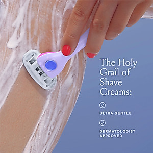 MUHU Billie Shave Cream - Fresh Lavender + Bergamot, 6.5 Fl Oz (Pack of 1)