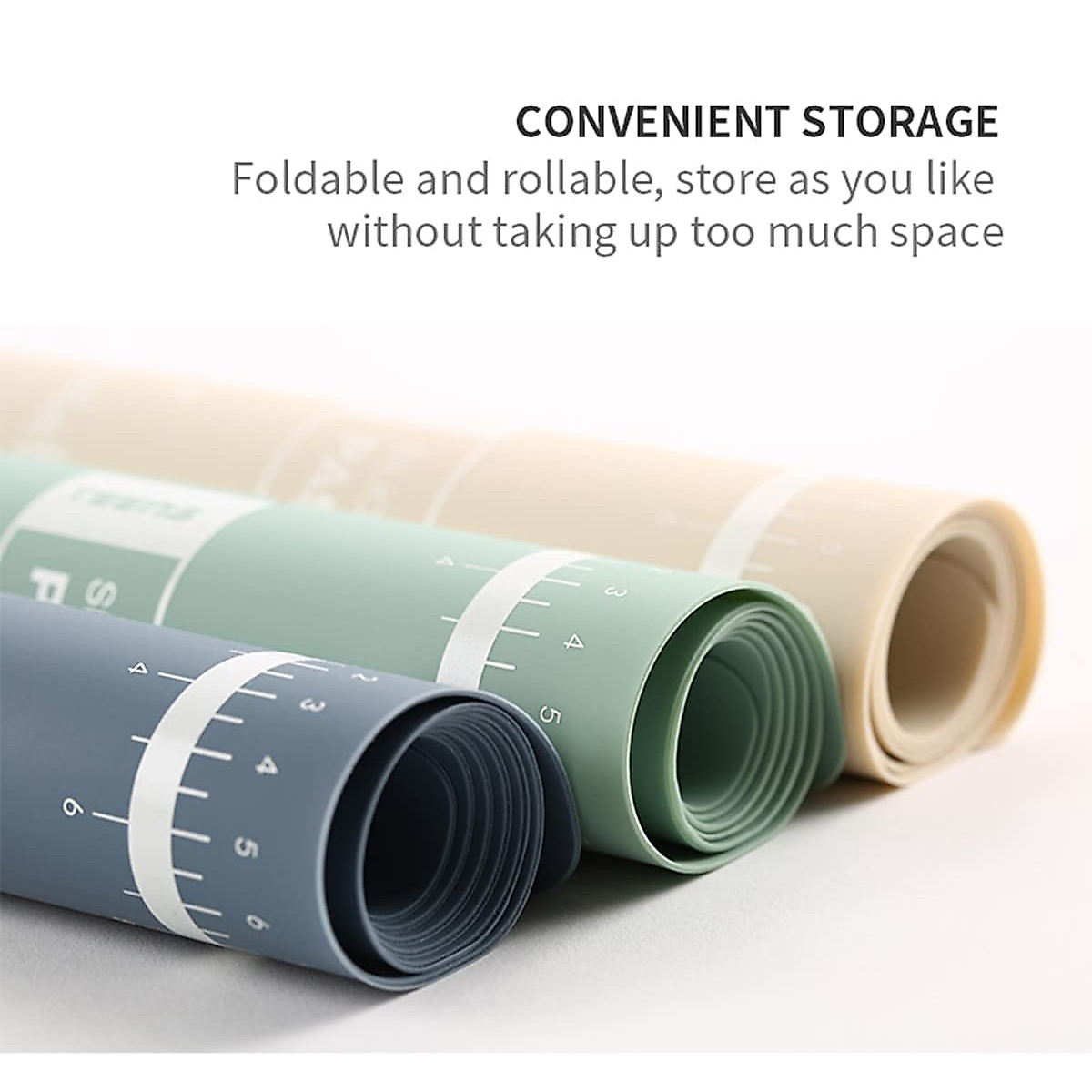 Baking Mats,Silicone Pastry Mat,Silicone Baking Mat for Pastry Rolling Dough with Measurements, BPA Free Non stick and Non Slip Blue Table Sheet Baking Supplies for Bake Pizza Cake