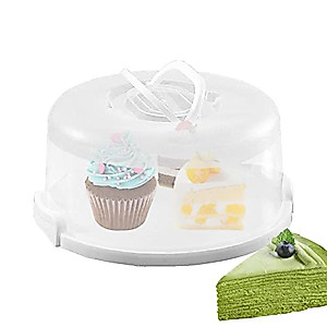 Cupcake Carrier with Lid, 6.1in lightweight Cupcake Carriers, Portable Plastc Cake Box, Cupcake Muffin Holder, Cake Storage Container, Heart Shape Silicone Cake Mold, Cake Stand for Transporting Cake