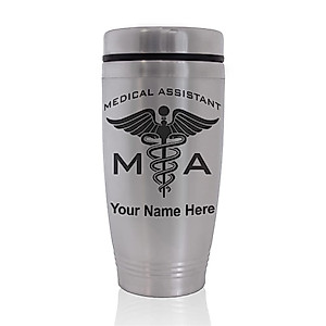 SkunkWerkz Commuter Travel Mug, MA Medical Assistant, Personalized Engraving Included