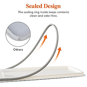 Lifewit Rice Dispenser 25 Lbs(11.3kg), Rice Storage Container Sealed Moisture Proof with Measuring Cup for Kitchen Pantry Household, BPA-Free