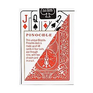 Bicycle Pinochle Playing Cards, Standard Index, 1 Deck