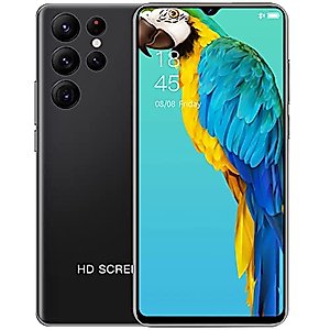 Unlocked Cell Phones, S22 Ultra 5G Android Smart Phone HD Full Screen Phone, 2+16GB RAM 6.53inch Touch Screen Dual SIM Mobile Cell Phone, Best for Father Childrens (Black)