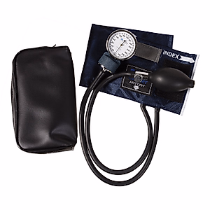 MABIS Aneroid Sphygmomanometer, Pediatric Cuff Size 7.2" to 11.3", Professional Manual Blood Pressuer Cuff with Zipper Case, Caliber Series, Child Cuff