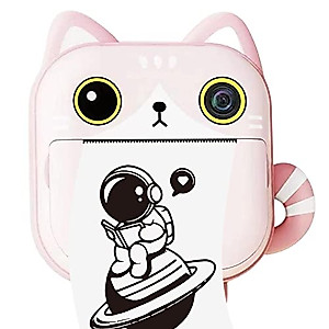 Kids Instant Print Camera | Mini Kids Camera with 2.4in HD Large Screen & Dual Lens,Cute Kids Camera for Girls Boys, Toddler Camera with Print Paper for 5-12 Years Old Kids Huugy