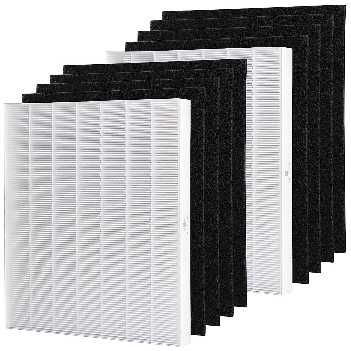 Aulavik AP-1512HH Filter Compatible with Coway AP1512HH AP-1512HH, AP1512HH AP1512, AP-1518R Air Purifier, Fit for Coway AirMega 200M Part# 3304899 (2 Ture HEPA + 8 Carbon Filters)