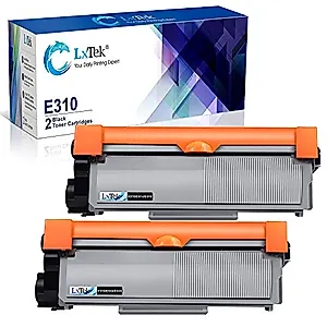 LxTek Compatible Toner Cartridge Replacement for Dell E310dw P7RMX PVTHG 593-BBKD E310 E514 E515 to use with Wireless Monochrome E310dw E515dw E514dw E515dn Printer(2 Black, High Yield 2600 Pages)