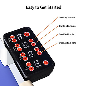 WAYMARK Table Tennis Robot Ping Pong Ball Machine S6-PRO Automatic Ping Pong Robot Trainer Table Tennis Robot Machine with Net and 100 Balls