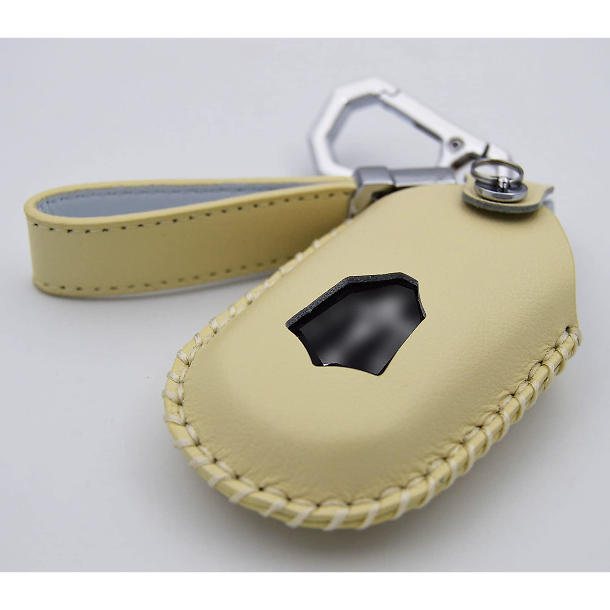 Handmade Leather Key Fob Cover for Maserati Levante Quattroporte Ghibli 4 Buttons