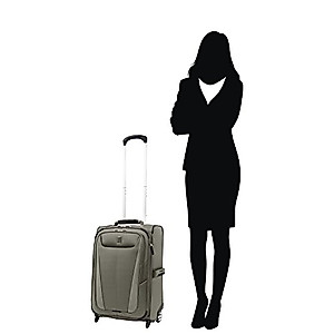 Travelpro Maxlite 5 Softside 2pc Set Expandable Carry On Upright 2 Wheel Luggage/Soft Underseat Tote, Lightweight Suitcase, Men and Women, Slate Green