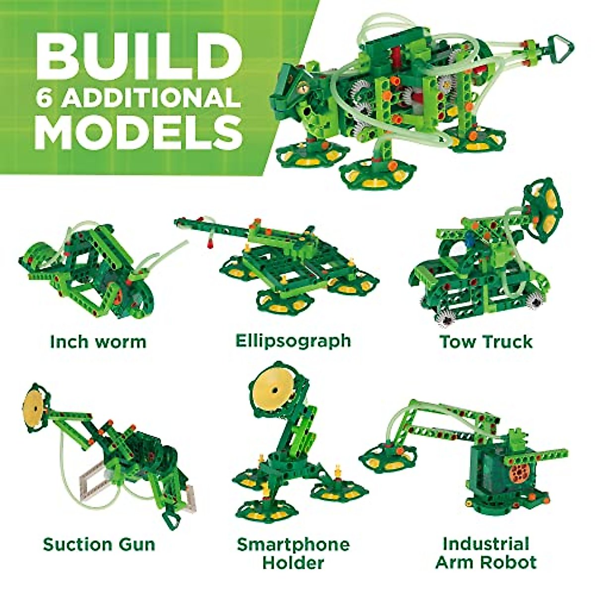 Thames & Kosmos Geckobot STEM Experiment Kit | Build a Wall-Climbing Robot & 6 Other Mechanical Creations | Explore The Physics of Air Pressure & Suction | Difficulty Level: Advanced