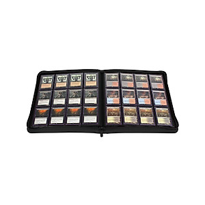 BCW Gaming 12-Pocket Z-Folio LX Trading Card Albums, Black