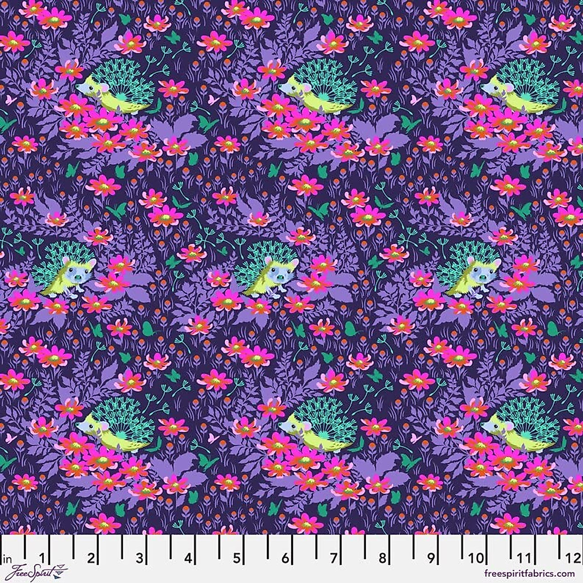 Tiny Beasts Fat Quarter Bundle (14 Pieces) by Tula Pink for Free Spirit 18 x 21 inches (45.72 cm x 53.34 cm) Fabric cuts DIY Quilt Fabric