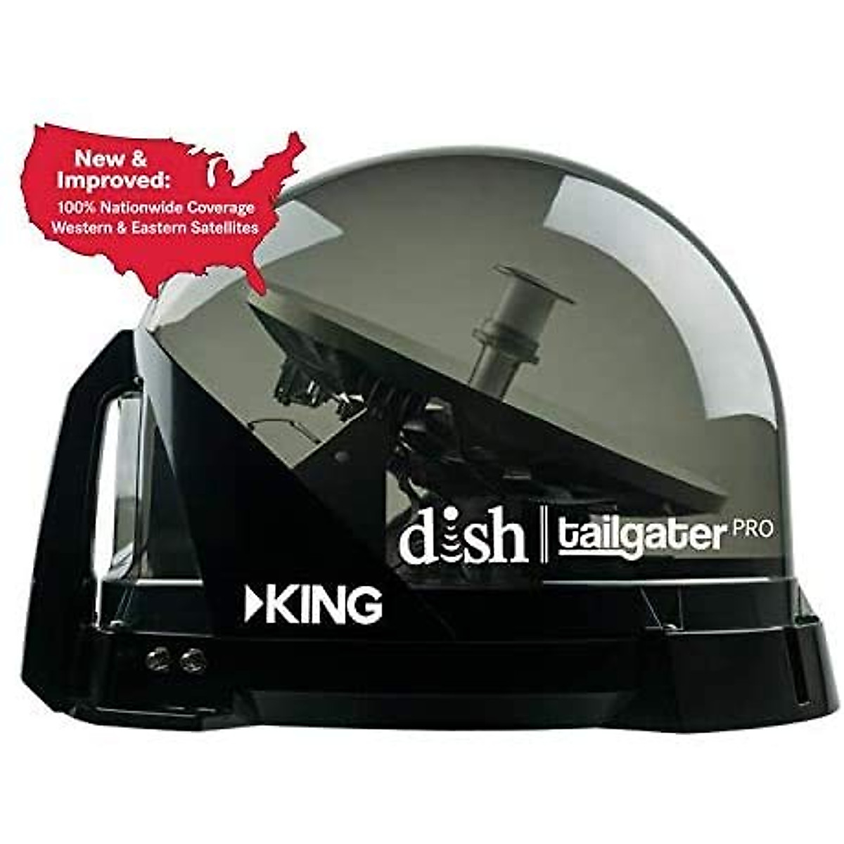 Dish DTP4900 Bundle Tailgater PRO Premium Satellite TV Antenna w/ 2 Wally Receivers & 1 DVR Upgrade