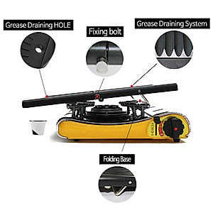 LalaKitchen - Stovetop Korean BBQ Folding Grill Pan | Portable Grill Bag | Non-Stick Indoor/Outdoor Korean BBQ Inoble Coating Grill Pan | CAP-510