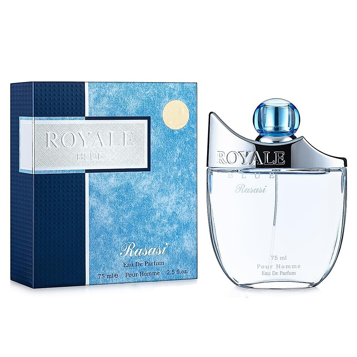RASASI Royale Blue Eau De Parfum Spray for Men, 2.5 Ounce