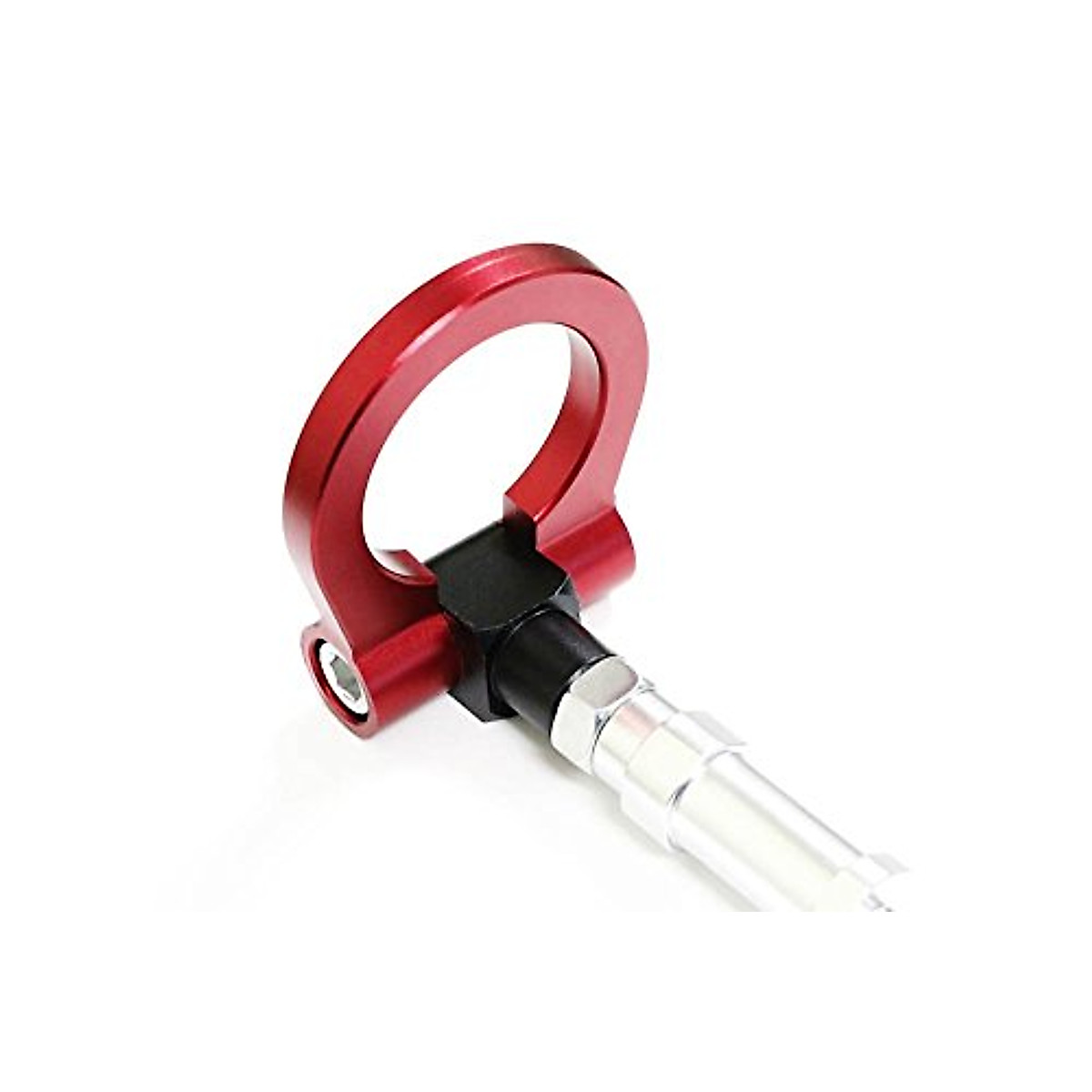 iJDMTOY Red Track Racing Style Tow Hook Ring Compatible with Volkswagen: 2011-2018 6th Gen Jetta (MK6), Made of Lightweight Aluminum