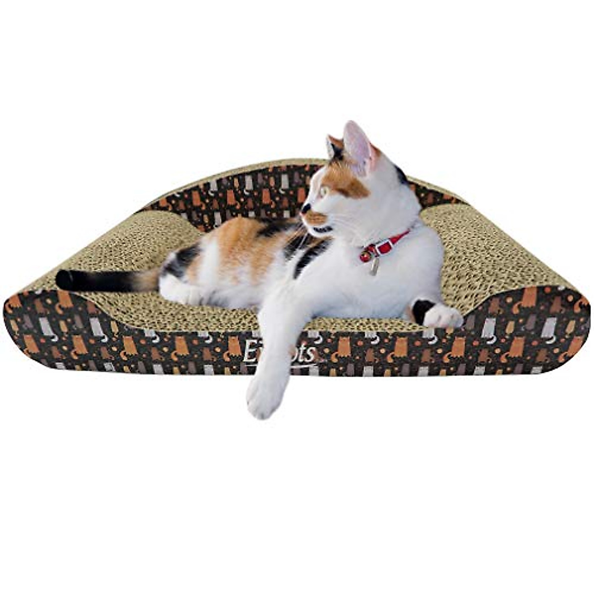 Evelots Kitty Cat Scratcher-Comfy Lounge Couch-Sturdy Cardboard-Claw Groomer