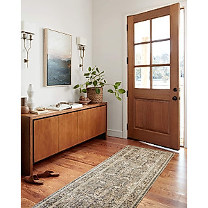 Loloi Chris Loves Julia x Rosemarie Collection ROE-01 Area Rug 7'-10" x 10' Sage/Blush Rectangular