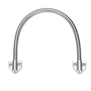 Armored Loop Power Transfer, Door Wire Conduit Flexible Gooseneck Door Cable Protector, Stainless Steel Exposed Mounting Sleeve, Access Wire Protector for Access Control System Video Line Door Lock