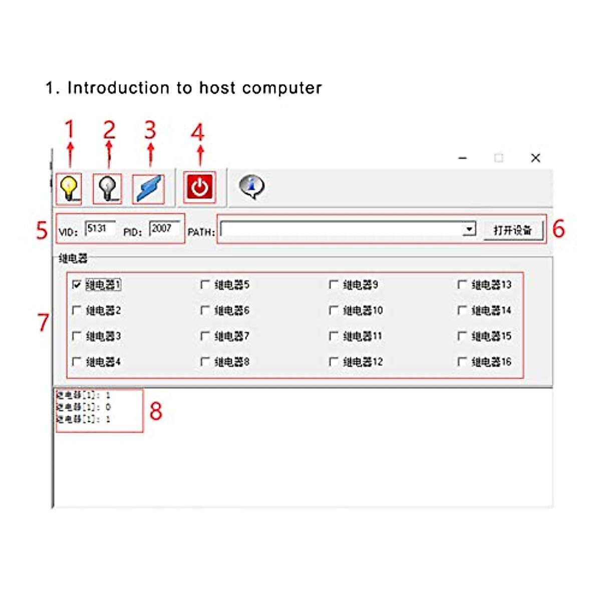 4 Channel Relay Module, Send Serial Commands PCB 10A 250VAC Overcurrent Protection USB Relay Expansion Board Drive Free Intelligent Control for PC