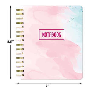 ceiba tree Divider Notebook with Tabs Spiral Notebook Watercolor Design Lined Journal Hardcover Notebook for Home Office School Classroom