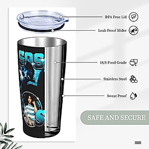 Zyxmconas SZAs Stainless Steel Insulated Tumbler Double Wall Travel Cup With Straw And Lid For Home Office Car 20 oz