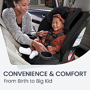 Britax One4Life Convertible Car Seat, 10 Years of Use from 5 to 120 Pounds, Converts from Rear-Facing Infant Car Seat to Forward-Facing Booster Seat, Performance Fabric, Cool Flow Carbon