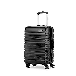 Samsonite Evolve SE Hardside Expandable Luggage with Double Spinner Wheels, Bass Black, Carry-on