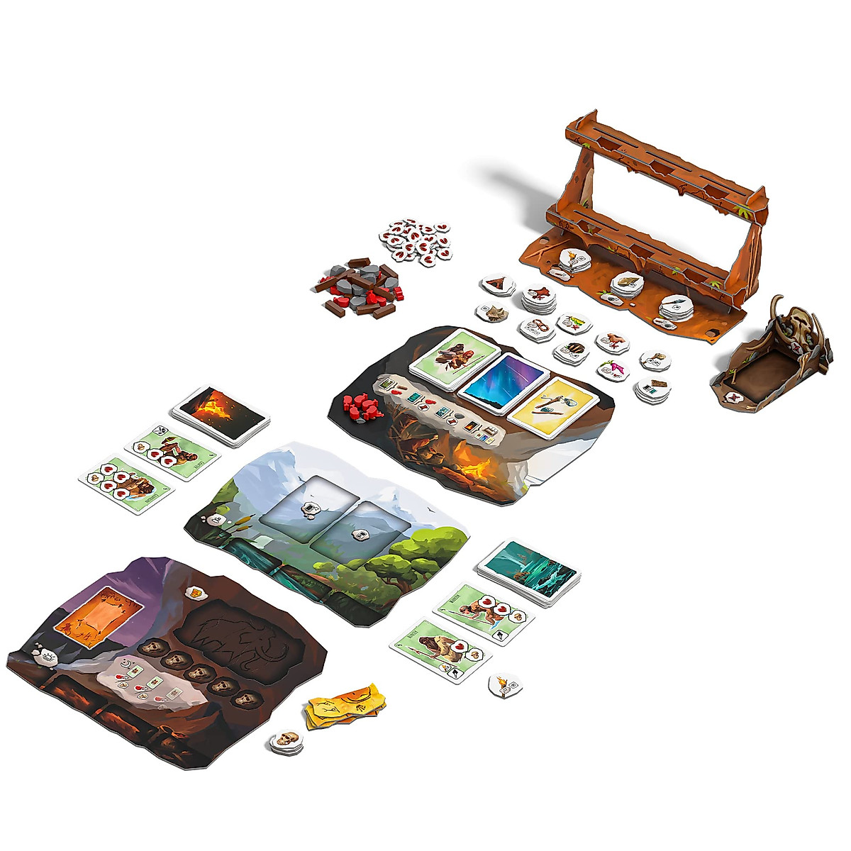 Paleo Board Game - A Cooperative Paleolithic Adventure for Strategy Enthusiasts! Cooperative Game, Fun Family Game for Kids & Adults, Ages 10+, 2-4 Players, 45-60 Minute Playtime, Made by Z-Man Games