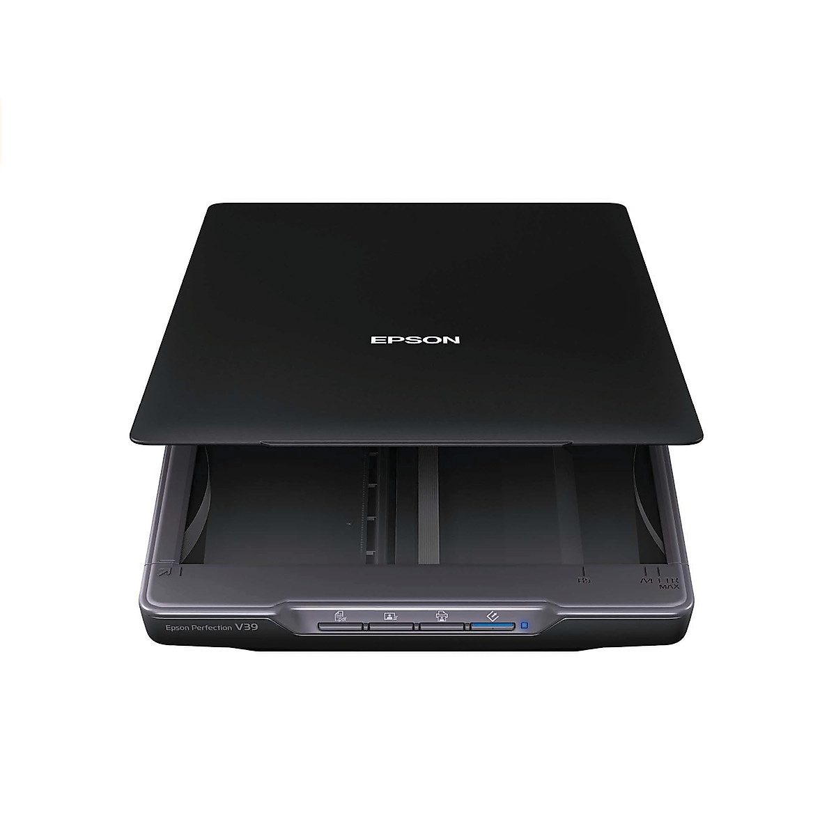 Epson Perfection V39 Color Photo & Document Scanner with Scan-To-Cloud & 4800 Optical Resolution, Black