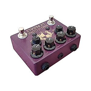 LYR Guitar effect pedal OVERDRIVE pedal electric guitar King Of Pedal Professional effect pedal True bypass, purple, 120 * 93 * 65 mm (V4)